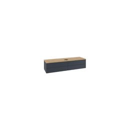 Villeroy & Boch V&B Waschtischunterschrank mit Frontstruktur Antao 160x50cm, WBP hon. Oa, md bl. m Lac ; Villeroy & Boch (K25111HG)