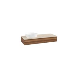Villeroy & Boch V&B Waschtischunterschrank ohne Frontstruktur, mit Beleuchtung Antao 120x19x50cm, WBP-farbe botti., w. walnut ; Villeroy & Boch (L11013HM)