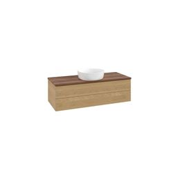 Villeroy & Boch V&B Waschtischunterschrank ohne Frontstruktur, mit Beleuchtung Antao 120x36x50cm, WBP-farbe w. wal, honey oak ; Villeroy & Boch (L21012HN)