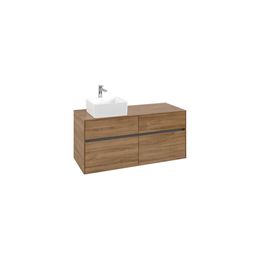 Villeroy & Boch V&B Waschtischunterschrank Collaro 120x54,8x50cm, WT links, kansas oak ; Villeroy & Boch (C04200RH)