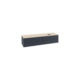 Villeroy & Boch V&B Waschtischunterschrank mit Frontstruktur -Beleuchtung Antao 160x50cm, WBP-farbe botti., md bl. m Lac ; Villeroy & Boch (L27113HG)