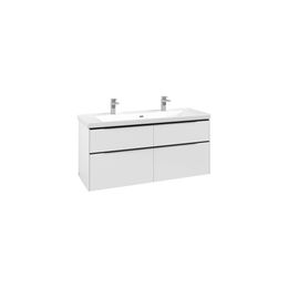 Villeroy & Boch V&B Waschtischunterschrank Subway 3.0 127,2x57,6x47,8cm, o LE/Gr vo bla, P wh. ; Villeroy & Boch (C60201VF)