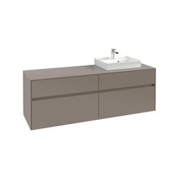 Villeroy & Boch V&B Waschtischunterschrank Collaro 160x54,8x50cm, Waschtisch rechts, taupe ; Villeroy & Boch (C07900VM)