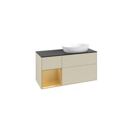 Villeroy & Boch V&B Waschtischunterschrank Finion 120cm, Pl b m, Rg gol m Lac, si Gr m Lac ; Villeroy & Boch (FA42HFHJ)