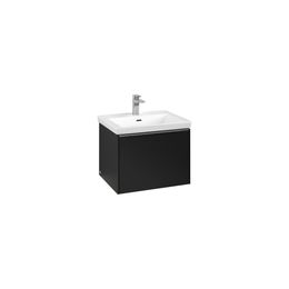 Villeroy & Boch V&B Waschtischunterschrank Subway 3.0 57,2x42,9x47,8cm, m LE/Gr AL g, volc bla ; Villeroy & Boch (C577L0VL)