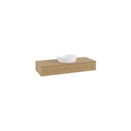 Villeroy & Boch V&B Waschtischunterschrank mit Frontstruktur, mit Beleuchtung Antao 120x19x50cm, WBP-farbe hon. Oa, hon. oak ; Villeroy & Boch (L10111HN)