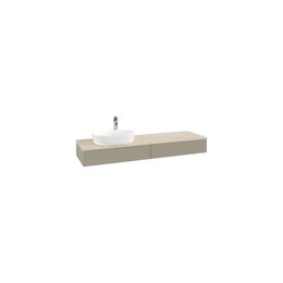 Villeroy & Boch V&B Waschtischunterschrank ohne Frontstruktur -Beleuchtung Antao 160x50cm, HL, WBP botti., st. Gr m Lac ; Villeroy & Boch (L15053HK)