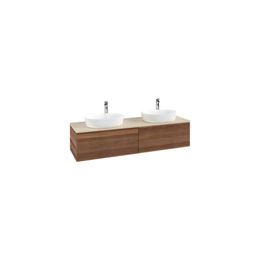 Villeroy & Boch V&B Waschtischunterschrank mit Frontstruktur Antao 160x50cm, HL, WBP-farbe botti., w. wal ; Villeroy & Boch (K39153HM)