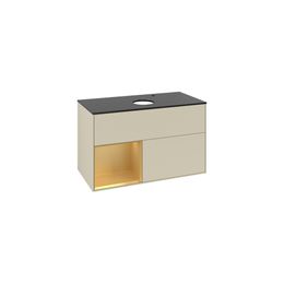 Villeroy & Boch V&B Waschtischunterschrank Finion 100, Pl b m, Reg gol m Lac, si Gr m Lac ; Villeroy & Boch (F892HFHJ)