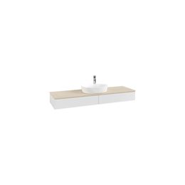 Villeroy & Boch V&B Waschtischunterschrank mit Frontstruktur -Beleuchtung Antao 160x50cm, HL, WBP botti., glo wh. Lac ; Villeroy & Boch (L14153GF)