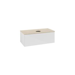 Villeroy & Boch V&B Waschtischunterschrank ohne Frontstruktur, mit Beleuchtung Antao 100x36x50cm, HL, WBP botti., glo wh. Lac ; Villeroy & Boch (L31053GF)
