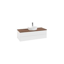 Villeroy & Boch V&B Waschtischunterschrank ohne Frontstruktur, mit Beleuchtung Antao 120x36x50cm, HL, WBP w. wal, wh. m Lac ; Villeroy & Boch (L21052MT)
