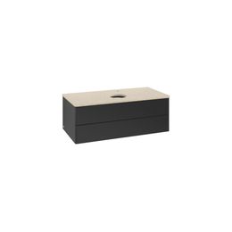 Villeroy & Boch V&B Waschtischunterschrank ohne Frontstruktur -Beleuchtung Antao 100x36x50cm, HL, WBP botti., bla m Lac ; Villeroy & Boch (L20053PD)