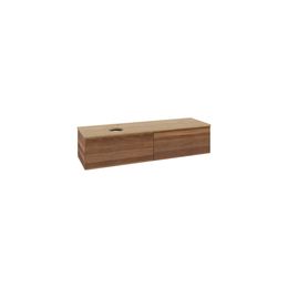 Villeroy & Boch V&B Waschtischunterschrank ohne Frontstruktur -Beleuchtung Antao 160x50cm, HL, WBP-farbe hon. Oa, w. wal ; Villeroy & Boch (L37051HM)
