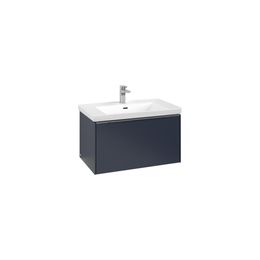 Villeroy & Boch V&B Waschtischunterschrank Subway 3.0 77,2x42,9x47,8cm, m LE/Gr AL gl, Mar bl. ; Villeroy & Boch (C573L0VQ)