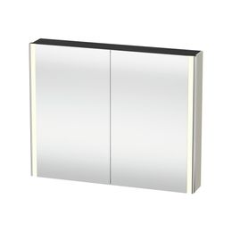 Duravit Universal-Spiegelschrank XSquare 100x80x15,5cm, Taupe, 2 T&uuml;r, LED (XS7113091910000)
