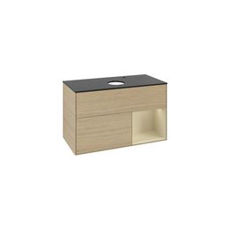 Villeroy & Boch V&B Waschtischunterschrank Finion 100, Pl bla m, Reg si Gr m Lac, Oa ven ; Villeroy & Boch (F902HJPC)