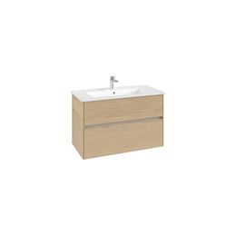 Villeroy & Boch V&B Waschtischunterschrank Collaro 96,1x61x48cm, WT mittig, nordic oak ; Villeroy & Boch (C14500VJ)