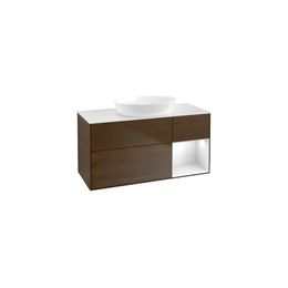 Villeroy & Boch V&B Waschtischunterschrank Wandbeleuchtung Finion 120cm, Pl w m, Reg glo wh. Lac, wal ven ; Villeroy & Boch (GA71GFGN)