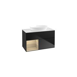 Villeroy & Boch V&B Waschtischunterschrank Wandbeleuchtung Finion 100, Pl wh. m, Reg Oa ven, bla m Lac ; Villeroy & Boch (GA11PCPD)