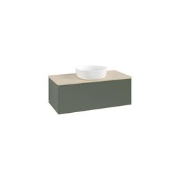 Villeroy & Boch V&B Waschtischunterschrank ohne Frontstruktur Antao 100x36x50cm, WBP botti., lea gre. m Lac ; Villeroy & Boch (K31013HL)