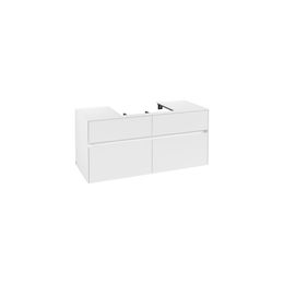 Villeroy & Boch V&B Waschtischunterschrank Collaro 120x54,8x50cm, WT mittig, white matt ; Villeroy & Boch (C08100MS)