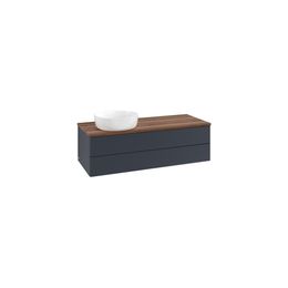 Villeroy & Boch V&B Waschtischunterschrank mit Frontstruktur Antao 120x36x50cm, WBP w. wal, md bl. m Lac ; Villeroy & Boch (K22112HG)