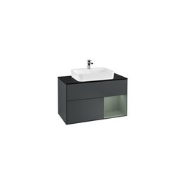 Villeroy & Boch V&B Waschtischunterschrank Wandbeleuchtung Finion 100, Pl b m, Rg r Ol m Lac, md bl. m Lac ; Villeroy & Boch (G372GMHG)