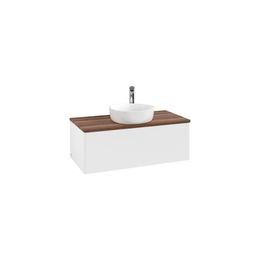 Villeroy & Boch V&B Waschtischunterschrank ohne Frontstruktur Antao 100x36x50cm, HL, WBP w. wal, wh. m Lac ; Villeroy & Boch (K31052MT)