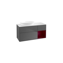 Villeroy & Boch V&B Waschtischunterschrank Finion 120cm, Pl w m, Reg Peo m Lac, Anthrac. m ; Villeroy & Boch (FA51HBGK)