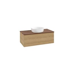 Villeroy & Boch V&B Waschtischunterschrank ohne Frontstruktur Antao 100x36x50cm, WBP-farbe w. wal, honey oak ; Villeroy & Boch (K31012HN)
