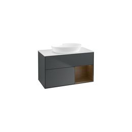 Villeroy & Boch V&B Waschtischunterschrank Wandbeleuchtung Finion 100, Pl wh. m, Reg wal ven, md bl. m Lac ; Villeroy & Boch (GA21GNHG)