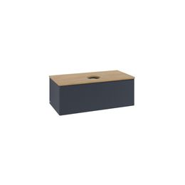 Villeroy & Boch V&B Waschtischunterschrank mit Frontstruktur, mit Beleuchtung Antao 100x36x50cm, WBP hon. Oa, md bl. m Lac ; Villeroy & Boch (L31111HG)