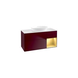 Villeroy & Boch V&B Waschtischunterschrank Wandbeleuchtung Finion 120cm, Pl wh. m, Reg gol m Lac, Peo m ; Villeroy & Boch (GA71HFHB)