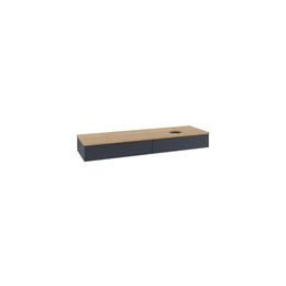 Villeroy & Boch V&B Waschtischunterschrank mit Frontstruktur -Beleuchtung Antao 160x50cm, HL, WBP hon. Oa, md bl. m Lac ; Villeroy & Boch (L16151HG)