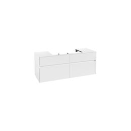Villeroy & Boch V&B Waschtischunterschrank Collaro 140x54,8x50cm, WT mittig, white matt ; Villeroy & Boch (C08800MS)