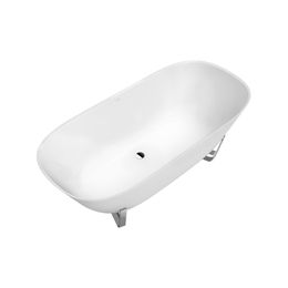 Villeroy & Boch V&B Badewanne Antheus 175x80cm, freistehend, almond ; Villeroy & Boch (Q175ANH7F400VAL)