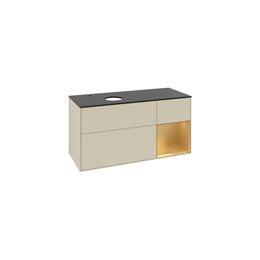 Villeroy & Boch V&B Waschtischunterschrank Finion 120cm, Pl b m, Rg gol m Lac, si Gr m Lac ; Villeroy & Boch (F932HFHJ)