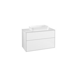 Villeroy & Boch V&B Waschtischunterschrank Wandbeleuchtung Finion 100x60,3x50,1mm, Gl. wh. m, glo wh. Lac ; Villeroy & Boch (G64100GF)