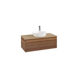Villeroy & Boch V&B Waschtischunterschrank ohne Frontstruktur, mit Beleuchtung Antao 100x36x50cm, HL, WBP hon. Oa, w. wal ; Villeroy & Boch (L31051HM)