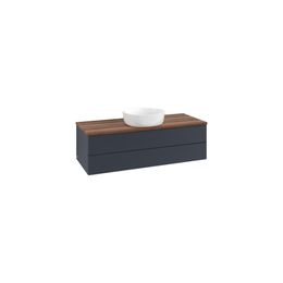 Villeroy & Boch V&B Waschtischunterschrank mit Frontstruktur, mit Beleuchtung Antao 120x36x50cm, WBP w. wal, md bl. m Lac ; Villeroy & Boch (L21112HG)