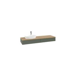 Villeroy & Boch V&B Waschtischunterschrank ohne Frontstruktur -Beleuchtung Antao 160x50cm, HL, WBP hon. Oa, le gre. m Lac ; Villeroy & Boch (L15051HL)