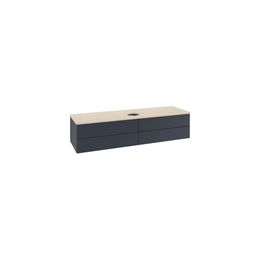 Villeroy & Boch V&B Waschtischunterschrank mit Frontstruktur -Beleuchtung Antao 160x50cm, HL, WBP botti., md bl. m Lac ; Villeroy & Boch (L25153HG)