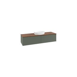 Villeroy & Boch V&B Waschtischunterschrank mit Frontstruktur Antao 160x50cm, WBP w. wal, lea gre. m Lac ; Villeroy & Boch (K36112HL)
