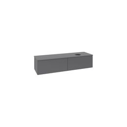 Villeroy & Boch V&B Waschtischunterschrank ohne Frontstruktur -Beleuchtung Antao 160x50cm, WBP-farbe Lac, Anthrac. m Lac ; Villeroy & Boch (L38010GK)