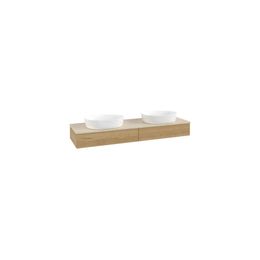 Villeroy & Boch V&B Waschtischunterschrank ohne Frontstruktur Antao 160x50cm, WTP-farbe botticino, honey oak ; Villeroy & Boch (K17013HN)