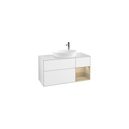 Villeroy & Boch V&B Waschtischunterschrank Wandbeleuchtung Finion 120cm, Pl wh. m, Reg Oa ven, glo wh. Lac ; Villeroy & Boch (G951PCGF)