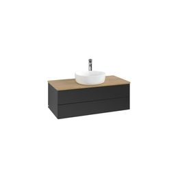 Villeroy & Boch V&B Waschtischunterschrank ohne Frontstruktur -Beleuchtung Antao 100x36x50cm, HL, WBP hon. Oa, bla m Lac ; Villeroy & Boch (L20051PD)
