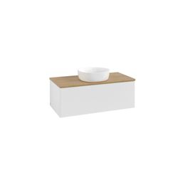 Villeroy & Boch V&B Waschtischunterschrank mit Frontstruktur, mit Beleuchtung Antao 100x36x50cm, WBP hon. Oa, glo wh. Lac ; Villeroy & Boch (L31111GF)