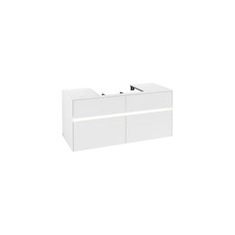 Villeroy & Boch V&B Waschtischunterschrank Collaro 120x54,8x50cm, WT mi, LED 8,8 W, wh. ma ; Villeroy & Boch (C081B0MS)